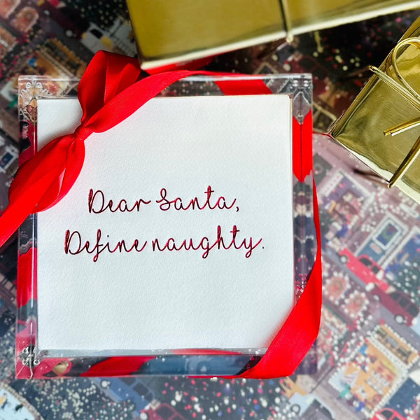 Cheeky Santa Hostess Gift:Define Naughty – LinedDesign