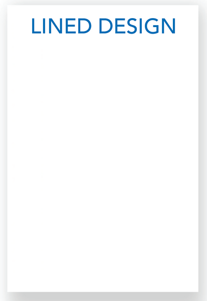 Jumbo Name Notepad: Customizable – LinedDesign