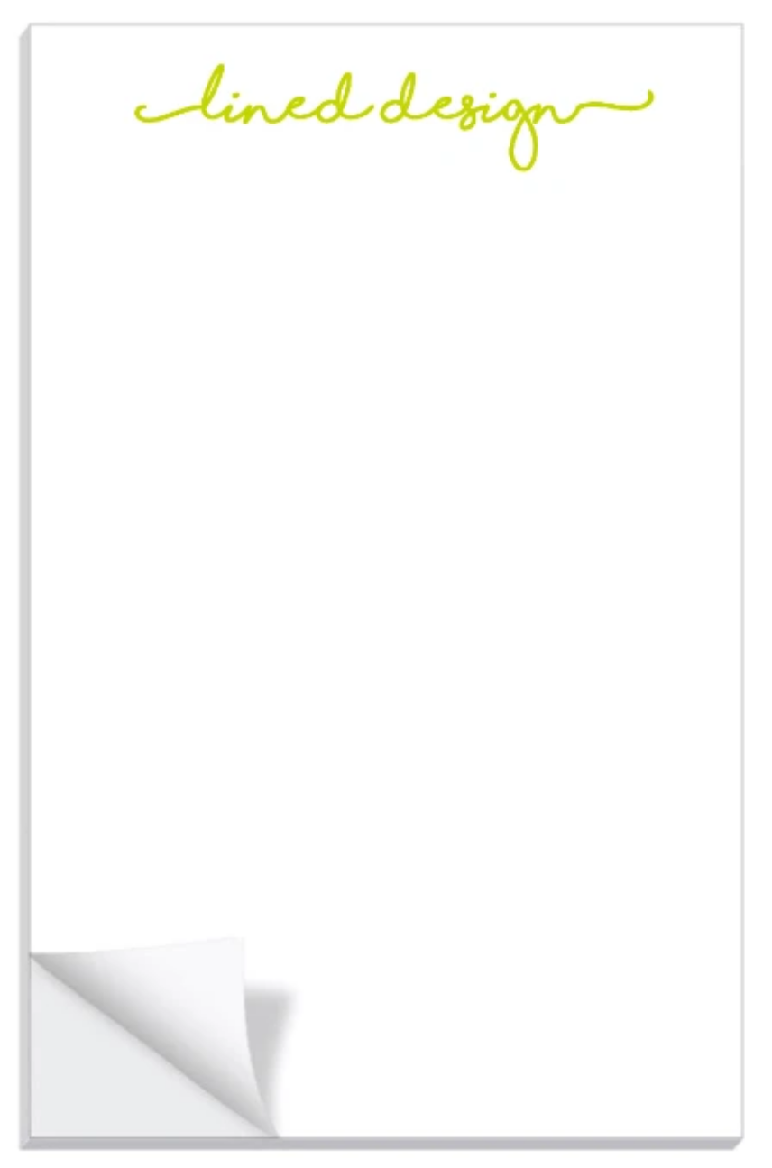 Jumbo Name Notepad: Customizable – LinedDesign