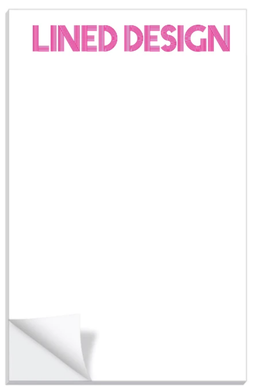 Jumbo Name Notepad: Customizable – LinedDesign